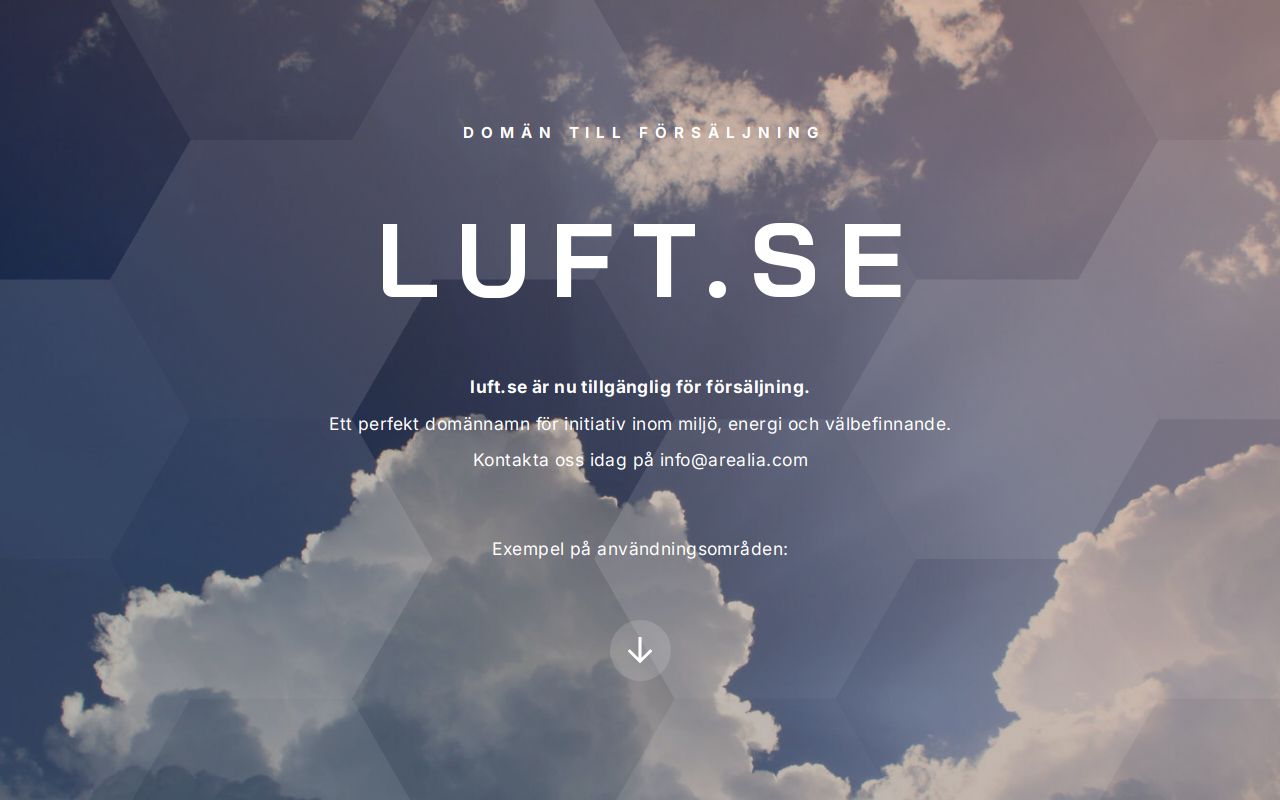 luft.se: Din domän för ren luft, hälsa och äventyr. Till försäljning.